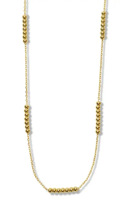 Argento Vivo Ball Station Chain Necklace - Gold