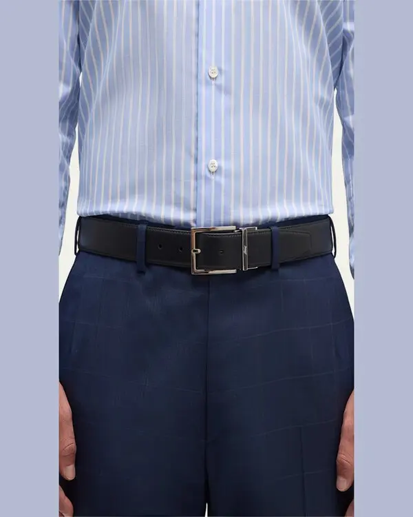 Brioni Twist Buckle Reversible Belt