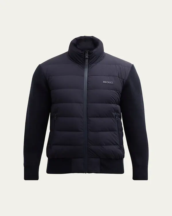 Mackage Haney City Hybrid Down Jacket - Navy