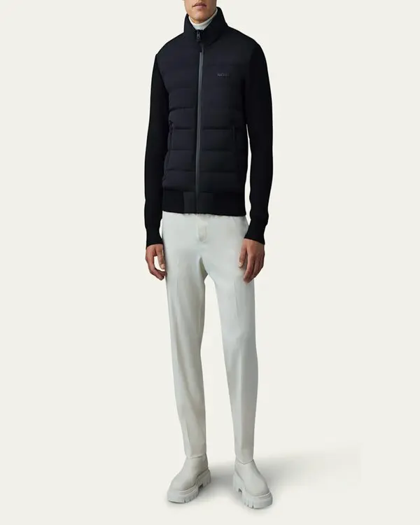 Mackage Haney City Hybrid Down Jacket - Navy