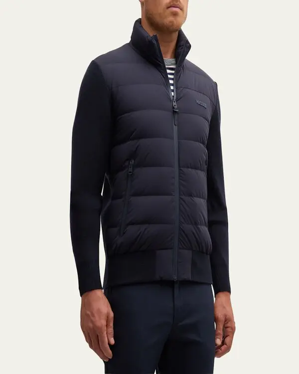 Mackage Haney City Hybrid Down Jacket - Navy