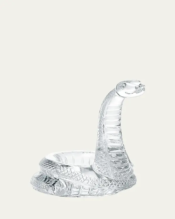 THE MARTHA, BY BACCARAT Zodiac Snake 2025 Crystal Figurine - Clear