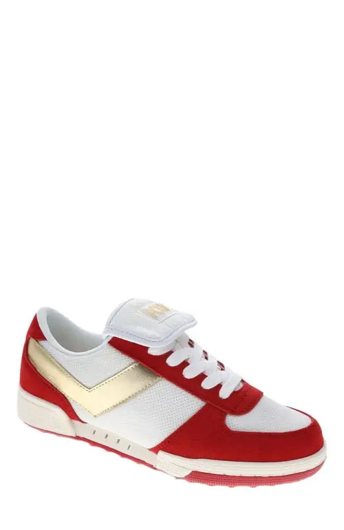 PONY Linebacker Archive Sneakers - White/red