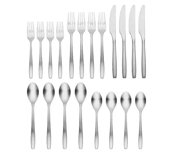 CAMBRIDGE Averie Satin 20-piece Flatware Set