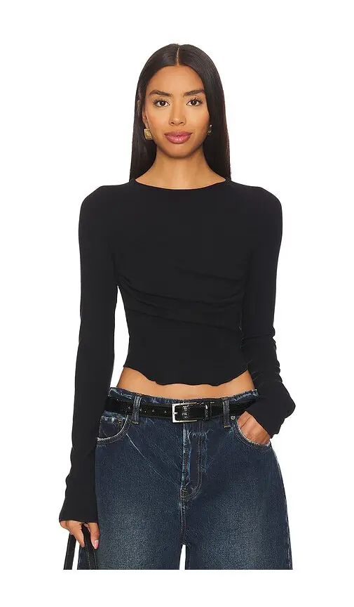 THE LINE BY K Cathal Long Sleeve T-shirt - Black