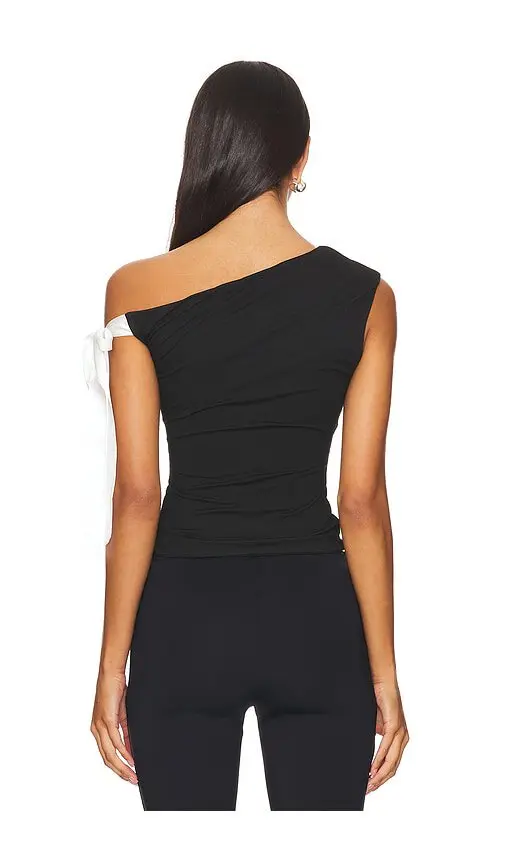 MORE TO COME Raquel Tie Sleeve Top