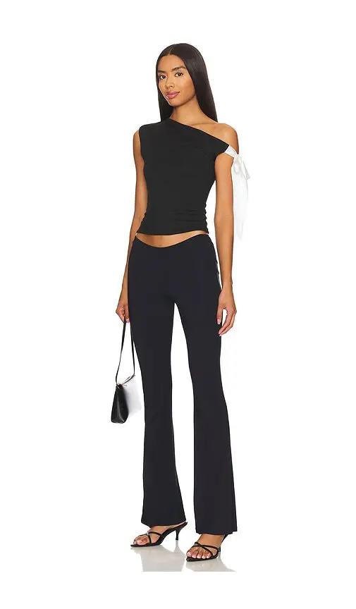 MORE TO COME Raquel Tie Sleeve Top
