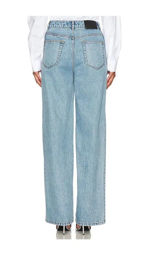LEJE Bubble Embroidered Straight Leg Jeans