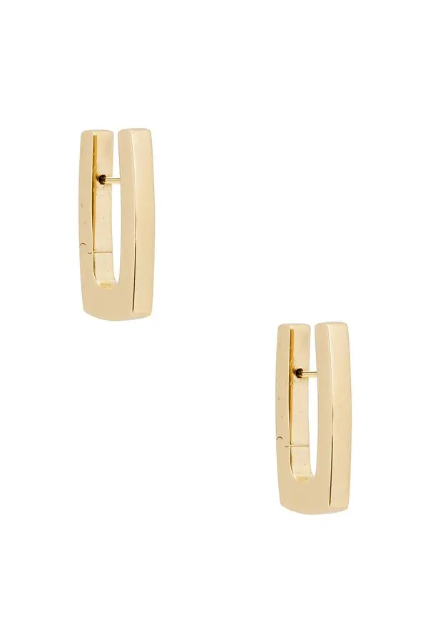 Bottega Veneta Hoop Earrings - Yellow Gold
