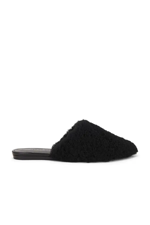 Jenni Kayne Shearling Mule - Black