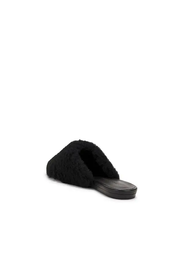 Jenni Kayne Shearling Mule - Black