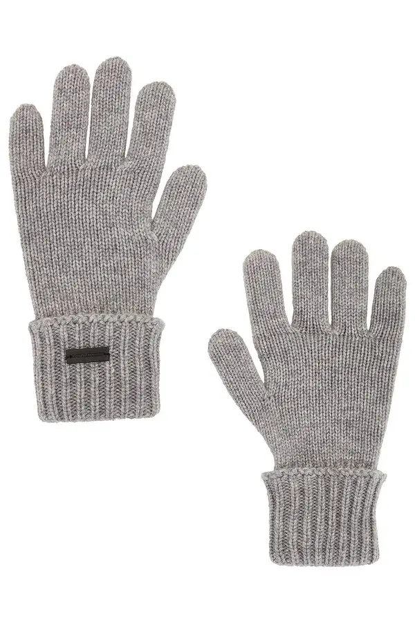 Saint Laurent Cashmere Gloves - Lead