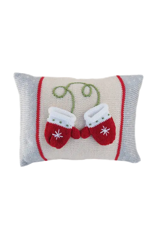 MELANGE COLLECTION Mitten Mini Pillow - Ivory