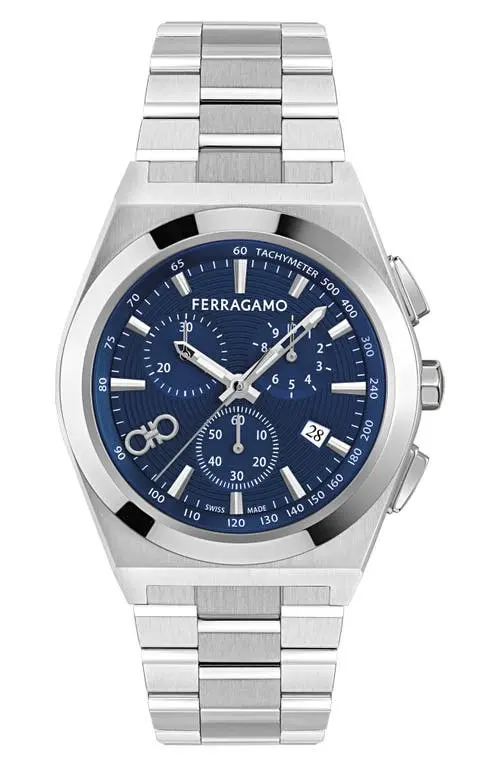 FERRAGAMO Two-tone Bracelet Chronograph Watch - Stainless Steel