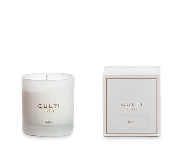 CULTI MILANO White Vase Candle, 9.5 Oz