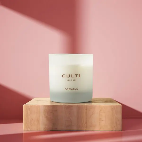 CULTI MILANO White Vase Candle, 9.5 Oz