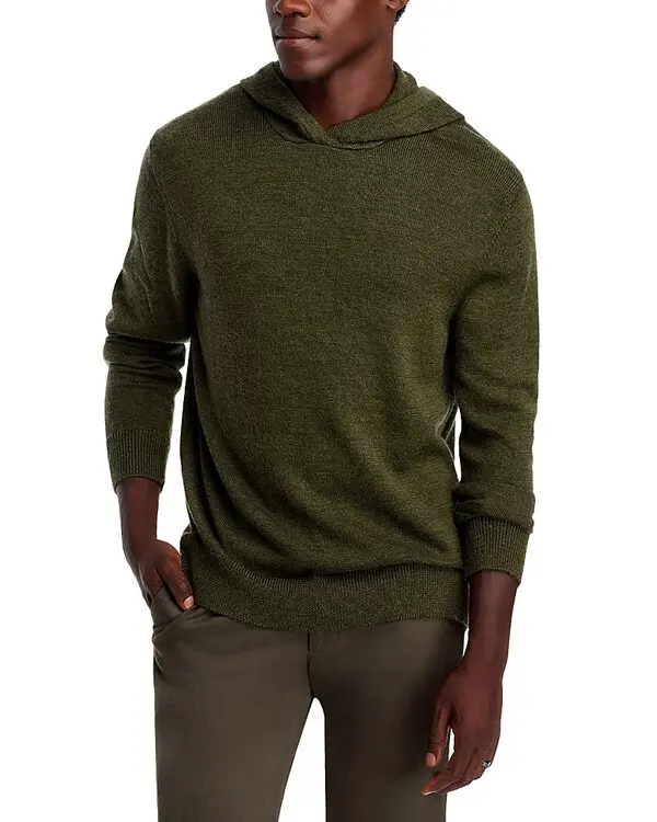 ALEX CRANE Campo Wool Sweater Hoodie - Pine