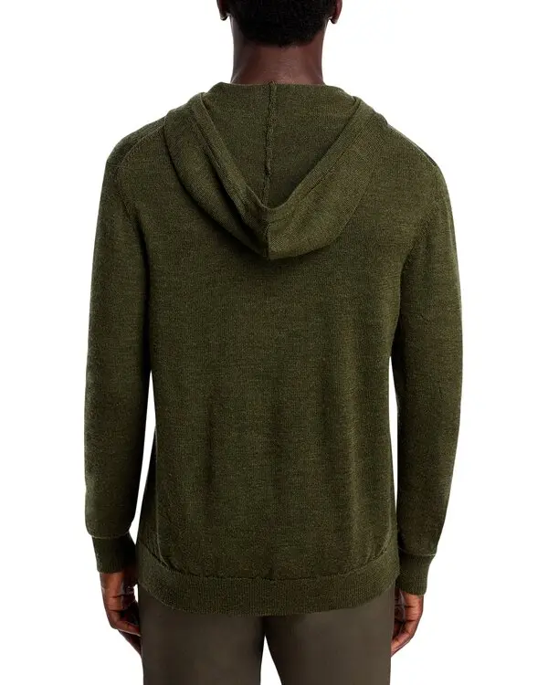 ALEX CRANE Campo Wool Sweater Hoodie - Pine