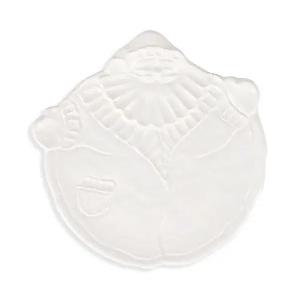 VIETRI Pietra Natale Figural Santa Salad Plate - White