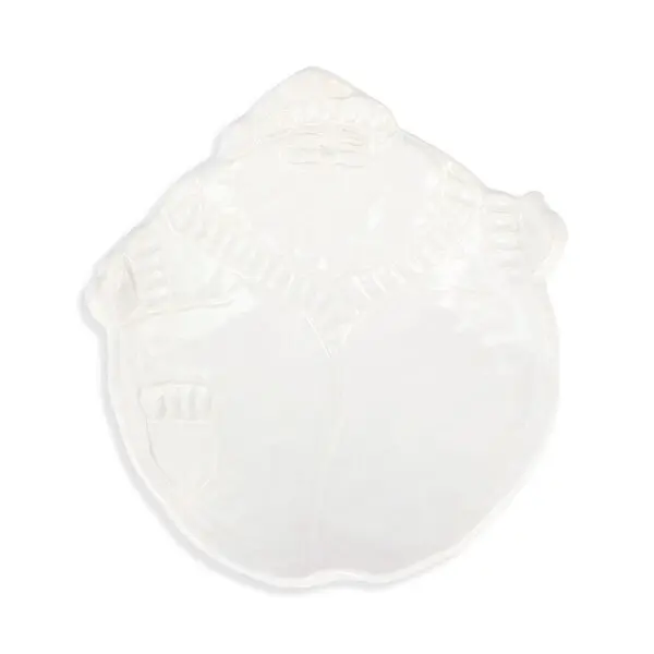 VIETRI Pietra Natale Figural Santa Medium Bowl - White