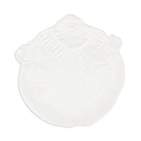 VIETRI Pietra Natale Figural Santa Platter - White