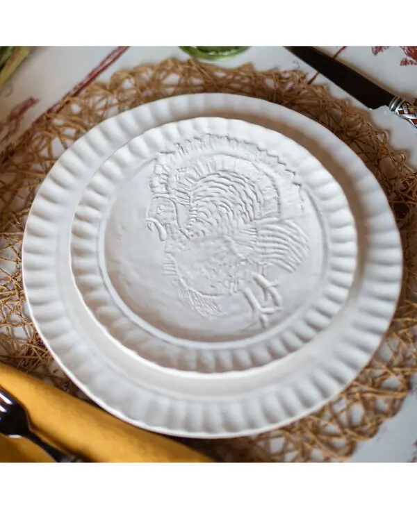 VIETRI Pietra Tacchino Salad Plate