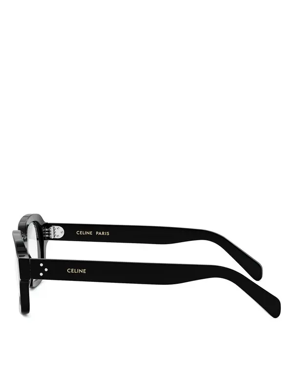 Celine 3 Dots Rectangular Eyeglasses, 51mm