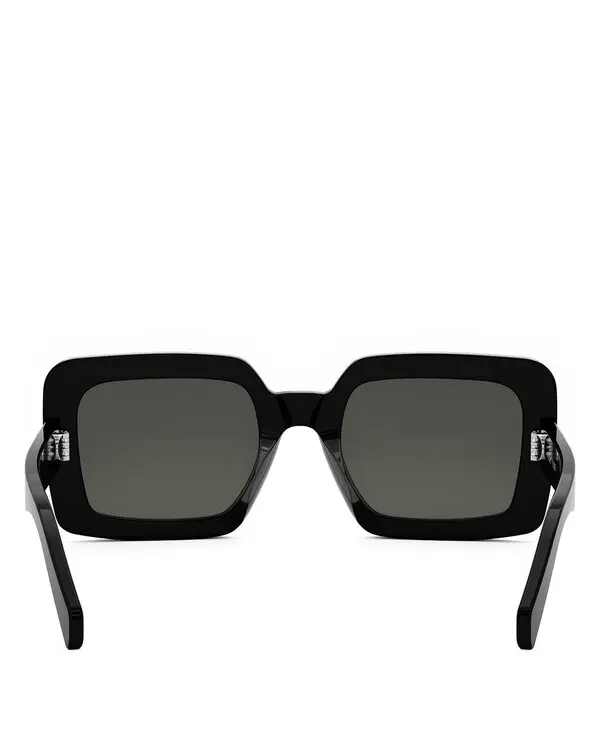 Celine Triomphe Square Sunglasses - Black/smoke