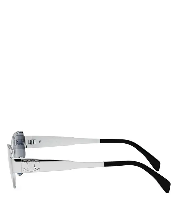 Celine Triomphe Cat Eye Sunglasses - Palladium/blue