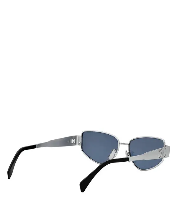Celine Triomphe Cat Eye Sunglasses - Palladium/blue