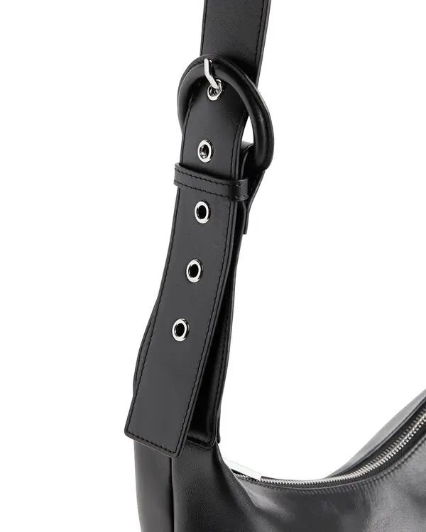 Whistles Sia Curved Crossbody - Black