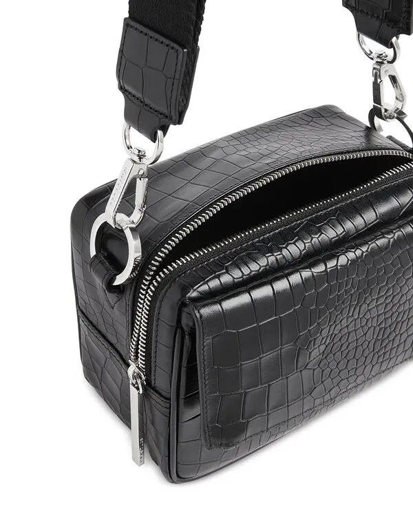Whistles Bibi Croc Embossed Crossbody
