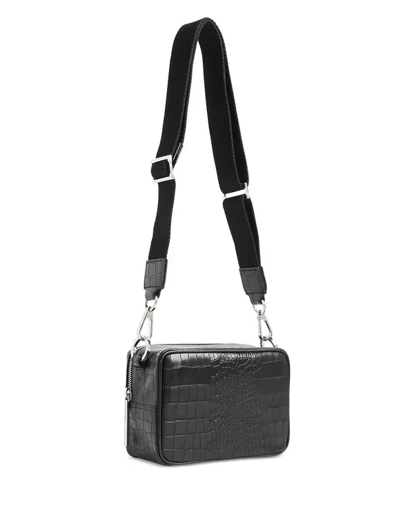 Whistles Bibi Croc Embossed Crossbody