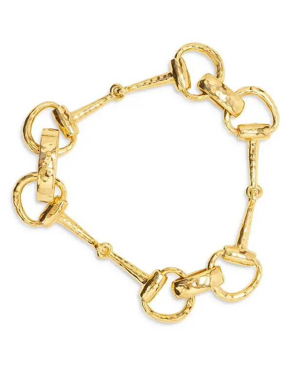 CAPUCINE DE WULF Equestrian Snaffle Bit Link Bracelet - Gold