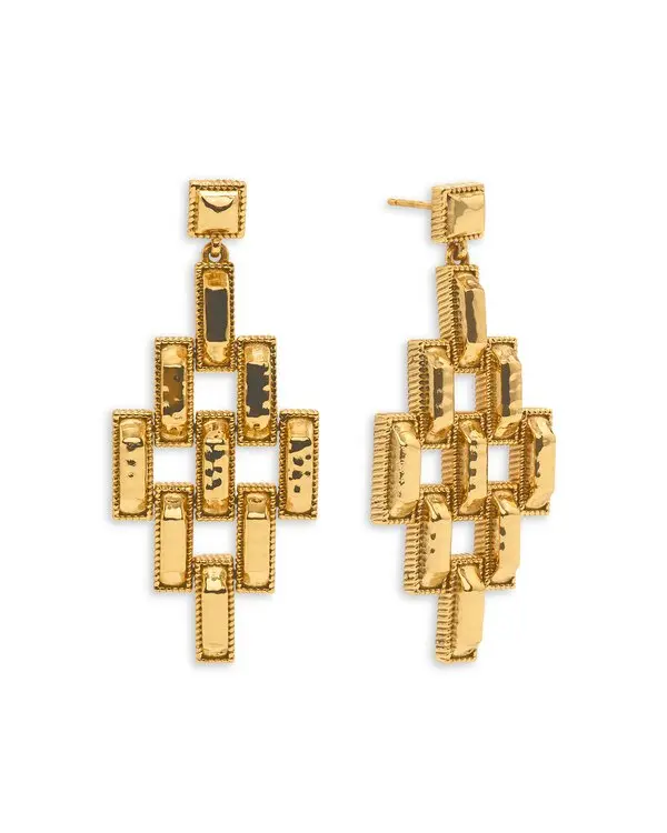 CAPUCINE DE WULF Pathway Chandelier Earrings - Gold