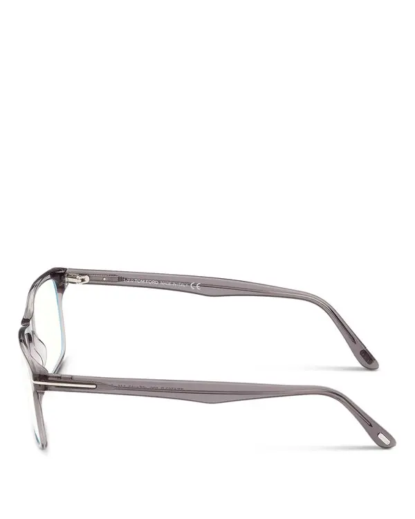 TOM FORD Square Blue Light Glasses - Gray/clear Solid