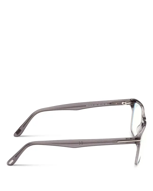 TOM FORD Square Blue Light Glasses - Gray/clear Solid