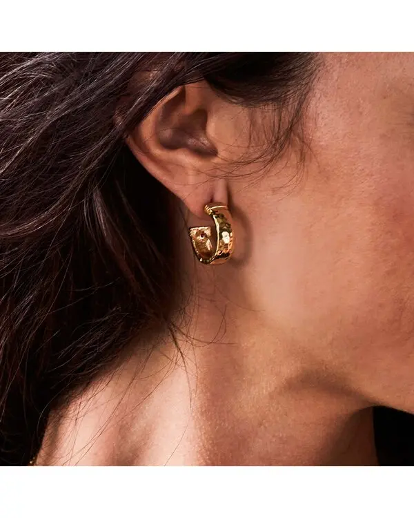 CAPUCINE DE WULF Cleopatra Small Hoop Earrings