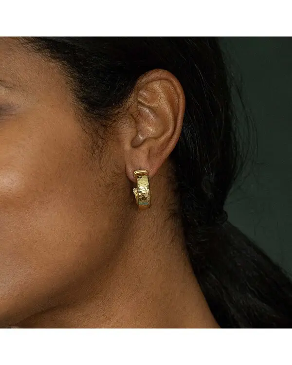CAPUCINE DE WULF Cleopatra Small Hoop Earrings