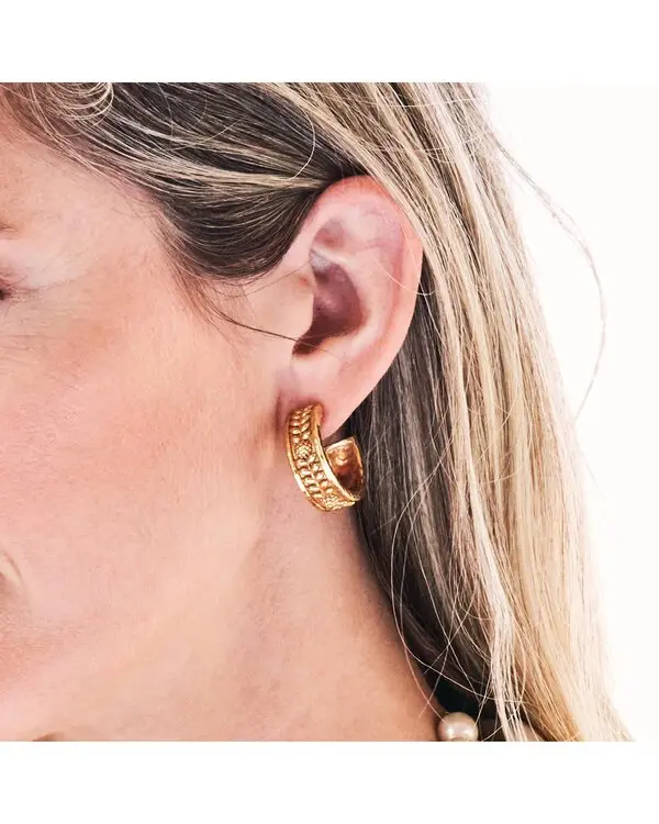 CAPUCINE DE WULF Berry Vine Hoop Earrings
