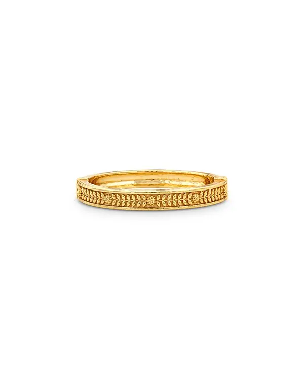 CAPUCINE DE WULF Berry Vine Hinged Bangle Bracelet - Gold