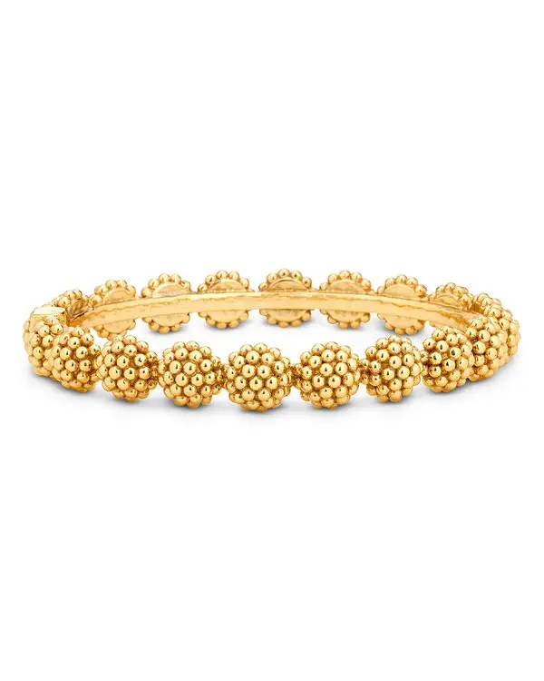 CAPUCINE DE WULF Berry Hinged Bangle Bracelet - Gold