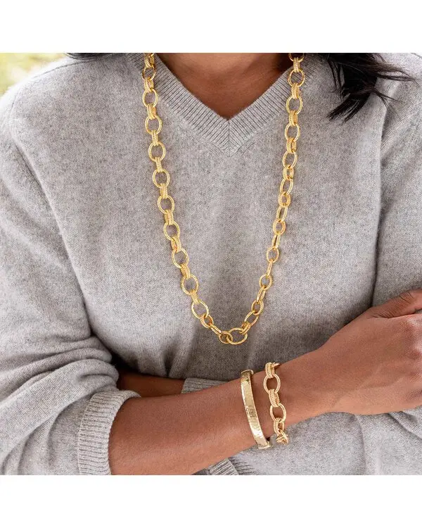 CAPUCINE DE WULF Cleopatra Regal Link Chain Necklace
