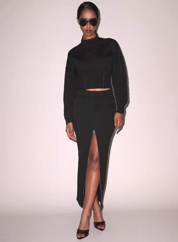 FLEUR DU MAL Unzip Me Maxi Skirt