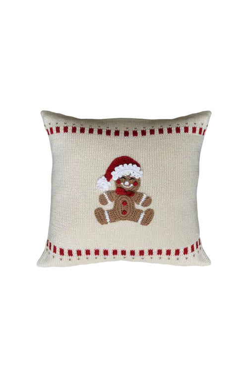 MELANGE COLLECTION 10" Gingerbread Pillow - Ivory
