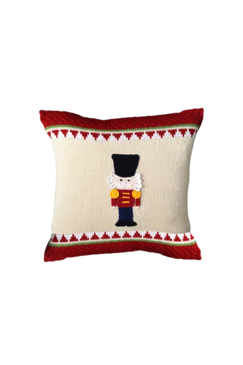 MELANGE COLLECTION 12" Nutcracker Pillow