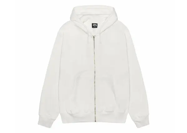 StÜssy Buana Pigment Dyed Zip Hoodie - Natural