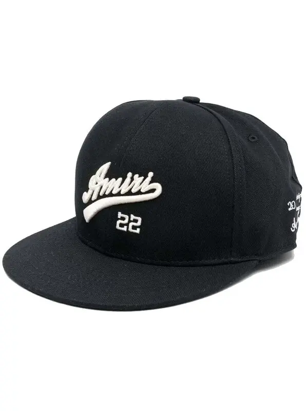 Amiri Embroidered Logo Cap - Black/white