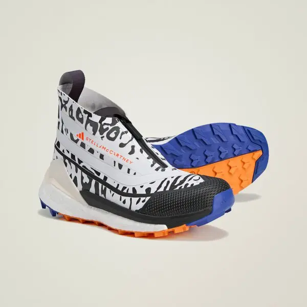 Adidas By Stella Mccartney X Terrex Free Hiker Gore-Tex Shoes - Cloud White  / Crew Orange / Core Black | Editorialist