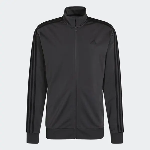 Adidas Essentials Warm-up 3-stripes Track Jacket Dgh Solid Grey